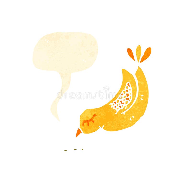 Cartoon pecking bird stock vector. Illustration of traditional - 37575517