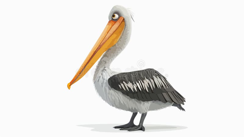 Cartoon Pelican Animation Vector Illustration for Creative Projects ...