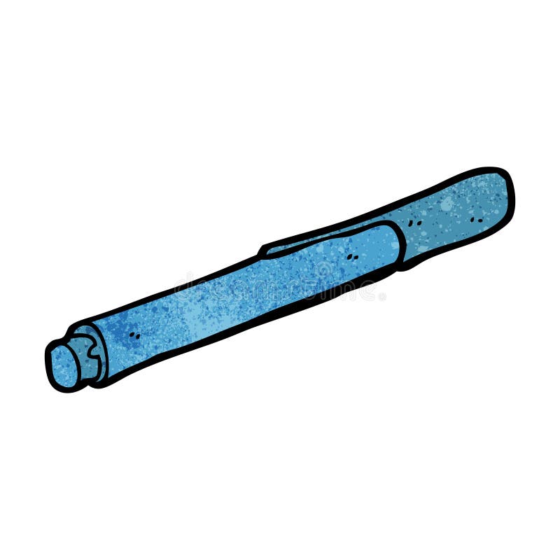 Cartoon pen stock vector. Illustration of character, quirky - 38043140