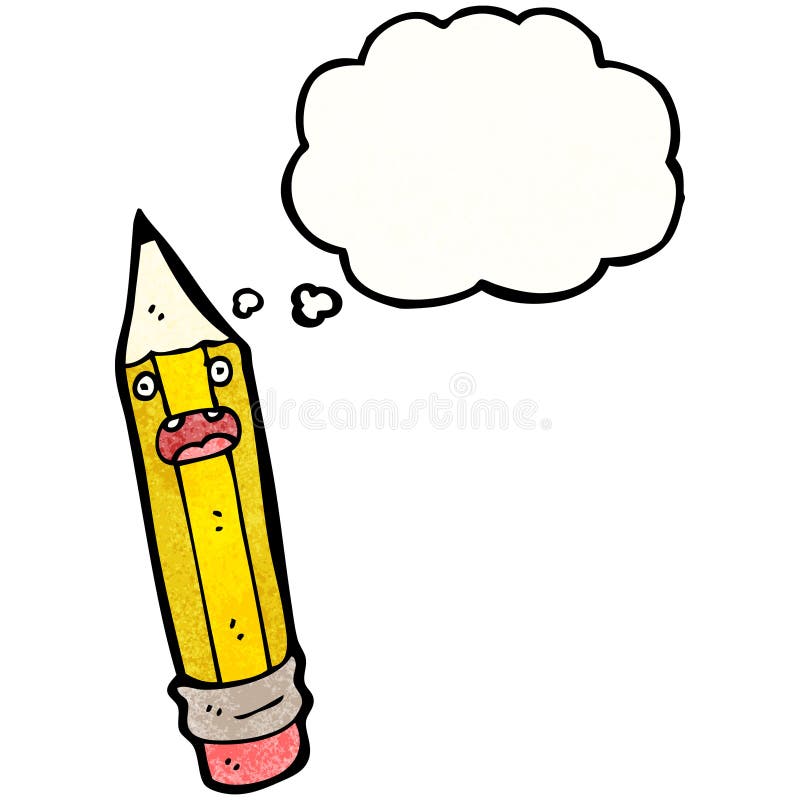 Cartoon pencil stock vector. Illustration of funny, textured - 38046858