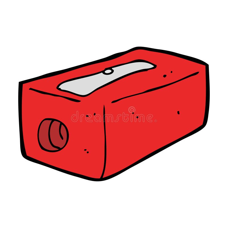 Cartoon pencil sharpener stock vector. Illustration of design - 37014407