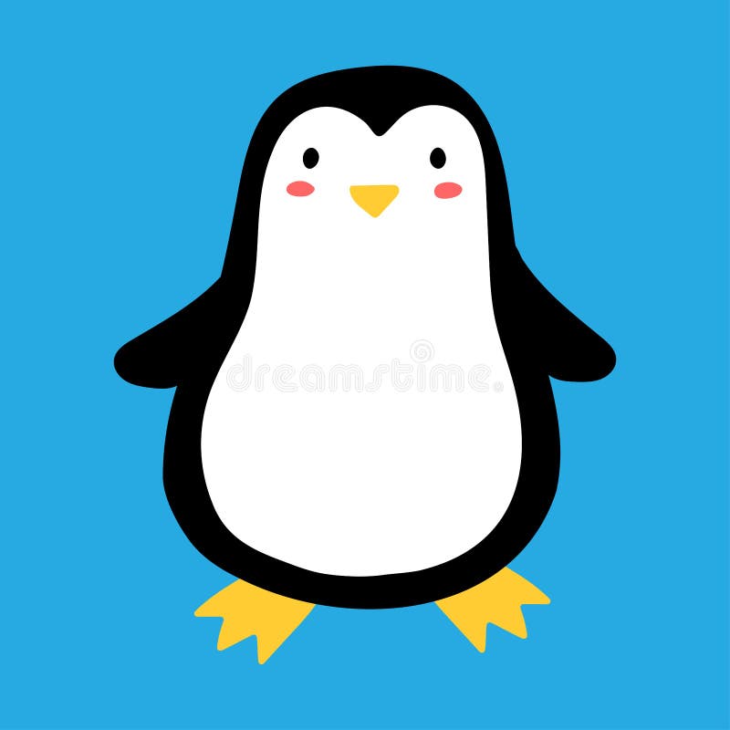 Cartoon Penguin. Children S Print Stock Vector - Illustration of ...
