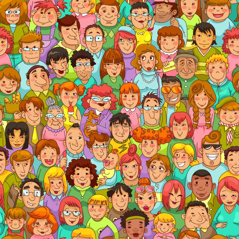 Many People Cartoon Stock Illustrations – 12,910 Many People Cartoon ...