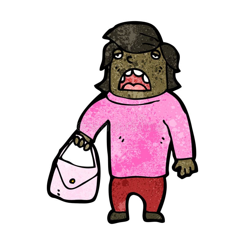 Cartoon person with bag stock vector. Illustration of clip - 38070960