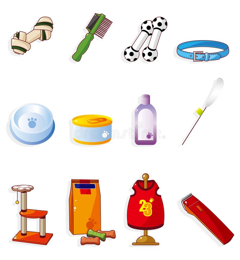 Cartoon pet icon stock vector. Illustration of design - 17635280