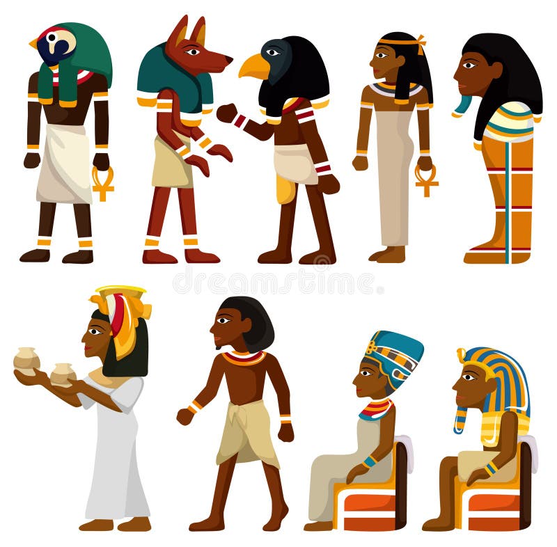 Egyptian Pharaohs stock illustration. Illustration of historical - 8166116