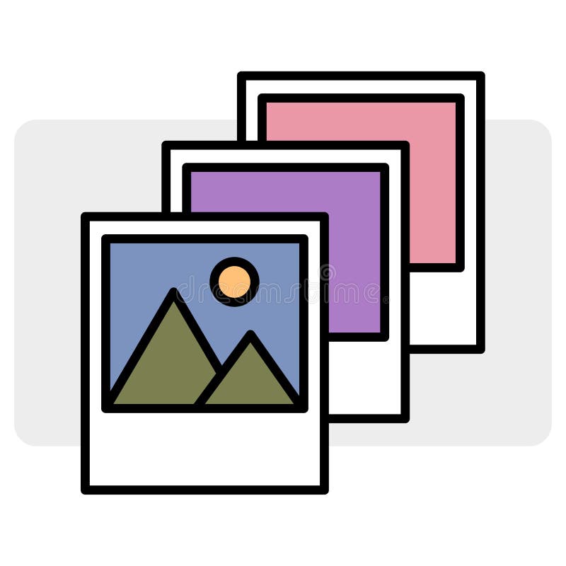 Cartoon Photo Cards. Photo Frame. Vector Illustration. Stock Image ...