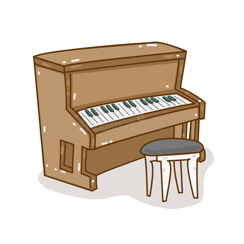 Upright Piano Clipart