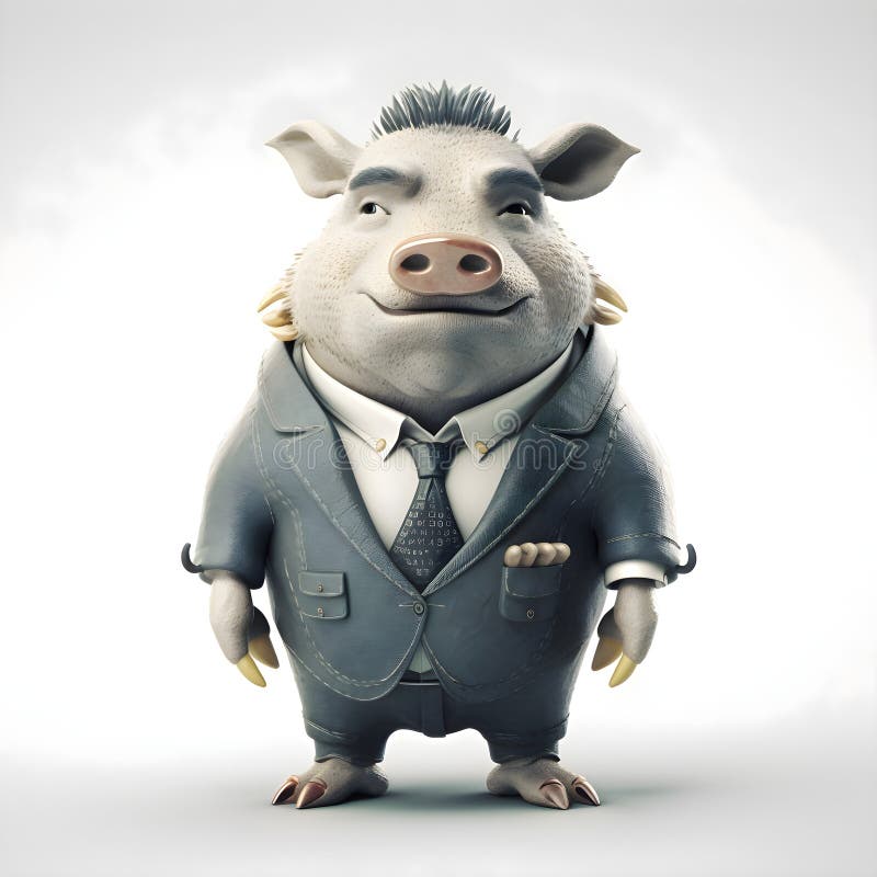 Pig with a Big Smile Pig with a Smile Cartoon Stock Illustration ...