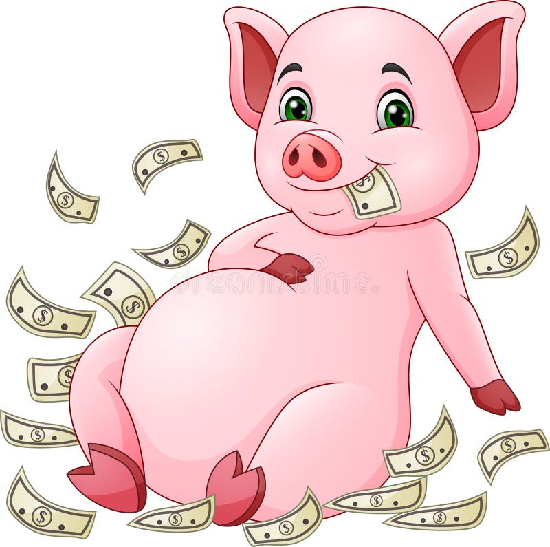Pig Money Pile Stock Illustrations – 733 Pig Money Pile Stock ...