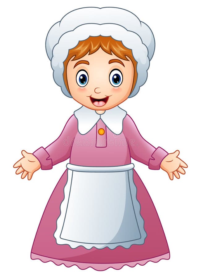 Cartoon Pilgrim with Rifle stock illustration. Illustration of icon ...