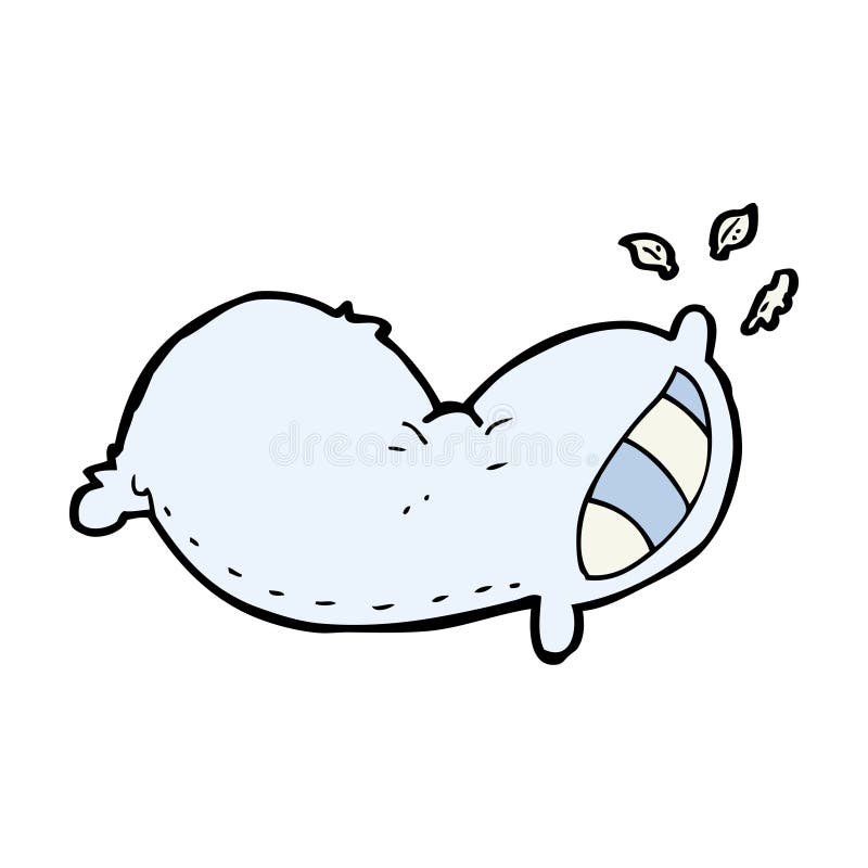 Cartoon pillow stock vector. Illustration of hand, clip - 37019022