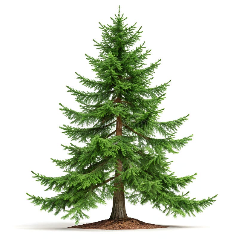 Cartoon Pine Tree â€ Fun Forest Element Stock Illustration ...