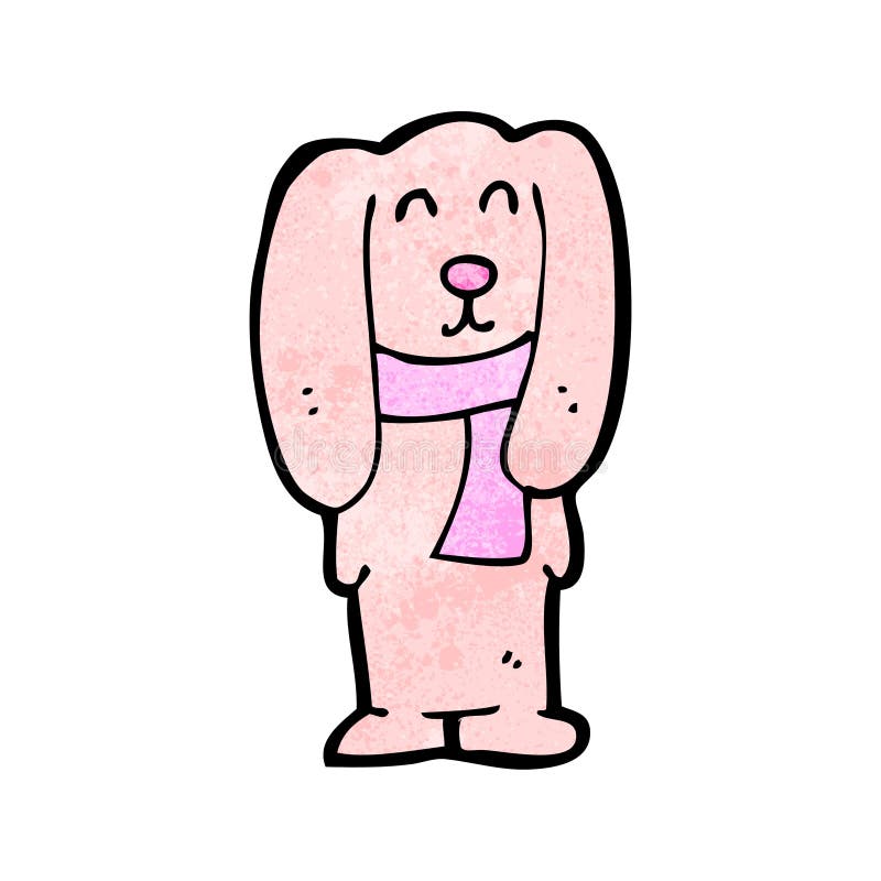 Cartoon pink bunny rabbit stock vector. Illustration of cute - 38059993