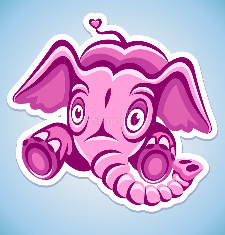 Pink Elephant Cartoon Character Stock Illustrations – 5,452 Pink ...