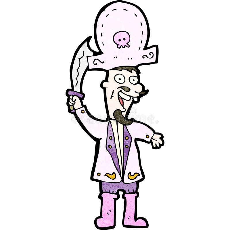 Cartoon pink pirate stock vector. Illustration of cute - 38073489