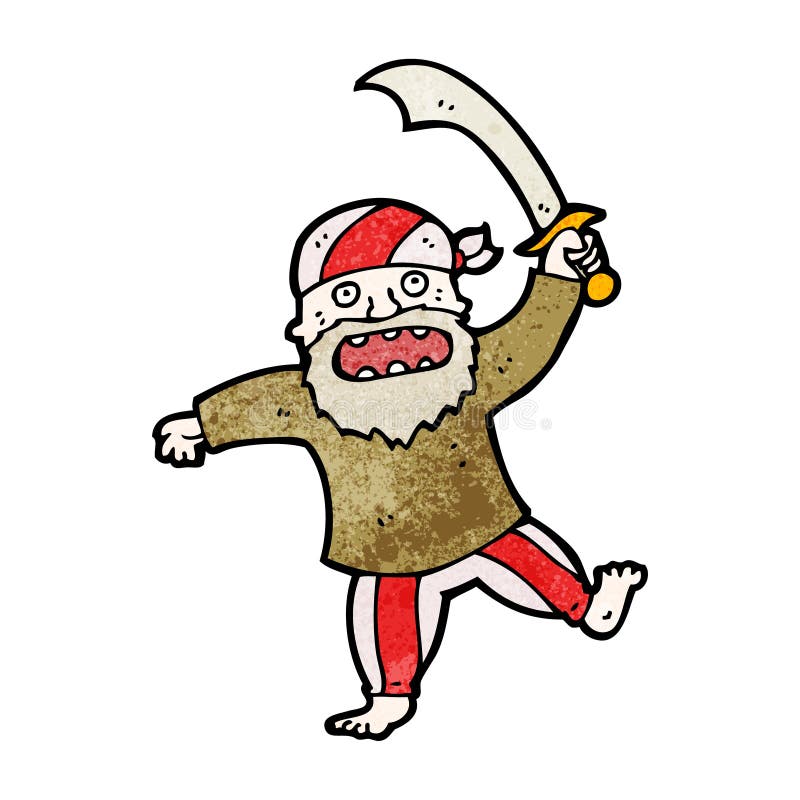 Fierce pirate cartoon stock vector. Illustration of fierce - 38061246