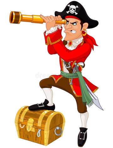 Cartoon pirate stock vector. Illustration of dagger, clipart - 53485025