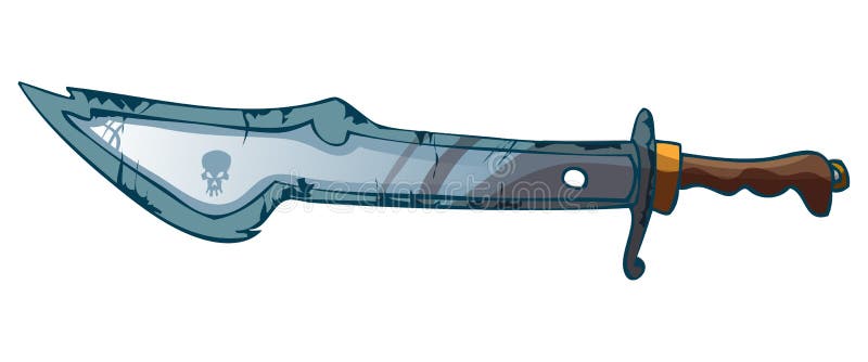 Cartoon Pirate Sword, Vector Illustration Stock Vector - Illustration ...