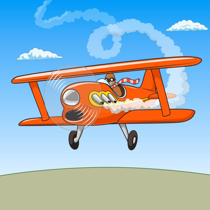 Cartoon Plane Vector Illustration Stock Vector - Illustration of ...