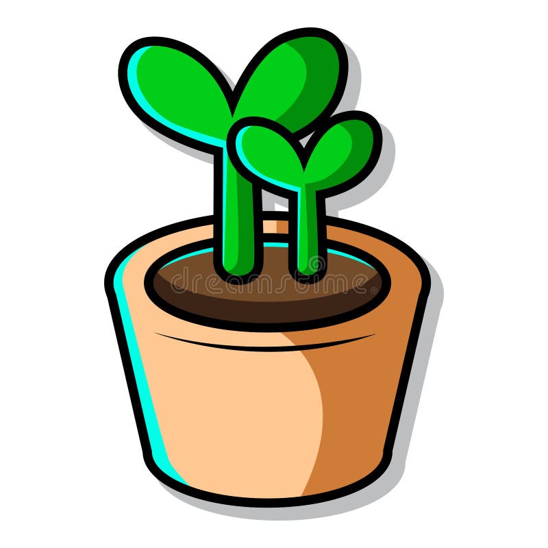 Cartoon plant stock vector. Illustration of agriculture - 258198317