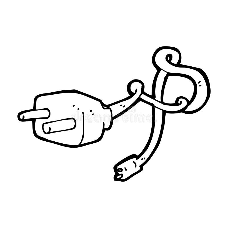 Cartoon plug stock illustration. Illustration of plug - 37025191