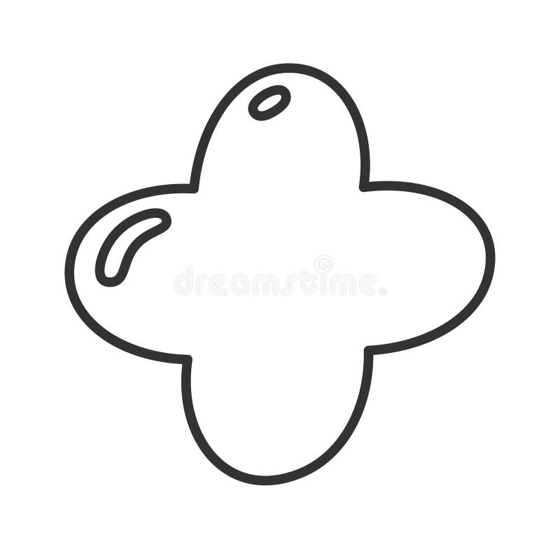 Cartoon Plus Symbol stock vector. Illustration of plus - 276208360