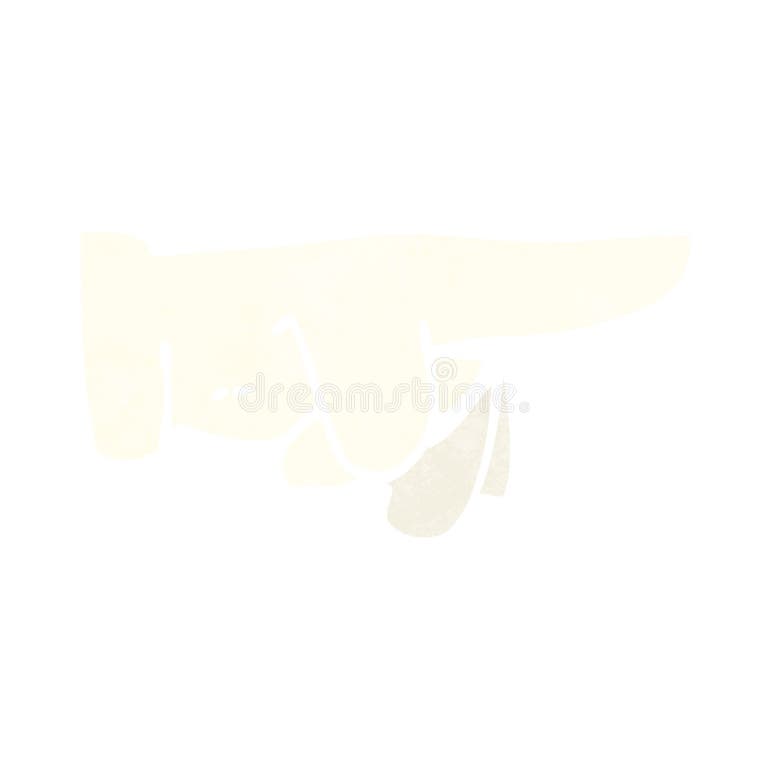 Cartoon pointing hand stock illustration. Illustration of drawn - 38131492