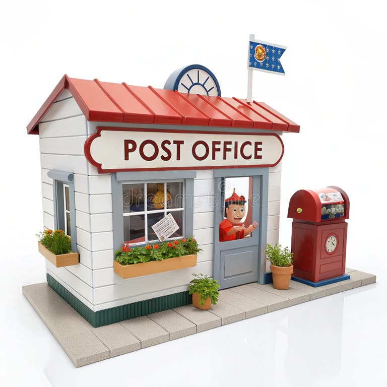 Cartoon Post Office Stock Illustrations – 10,022 Cartoon Post Office ...