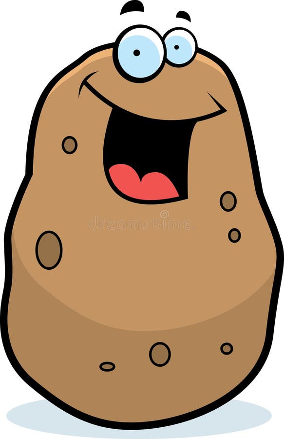 Cartoon Potato stock vector. Illustration of clipart - 41819734