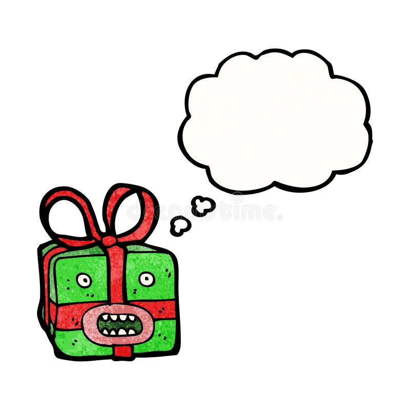 Cartoon present stock vector. Illustration of retro, hand - 38035278