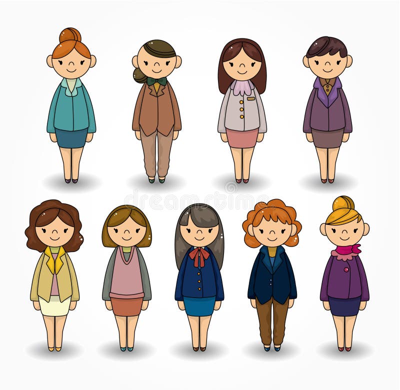 Female Office Worker Icon