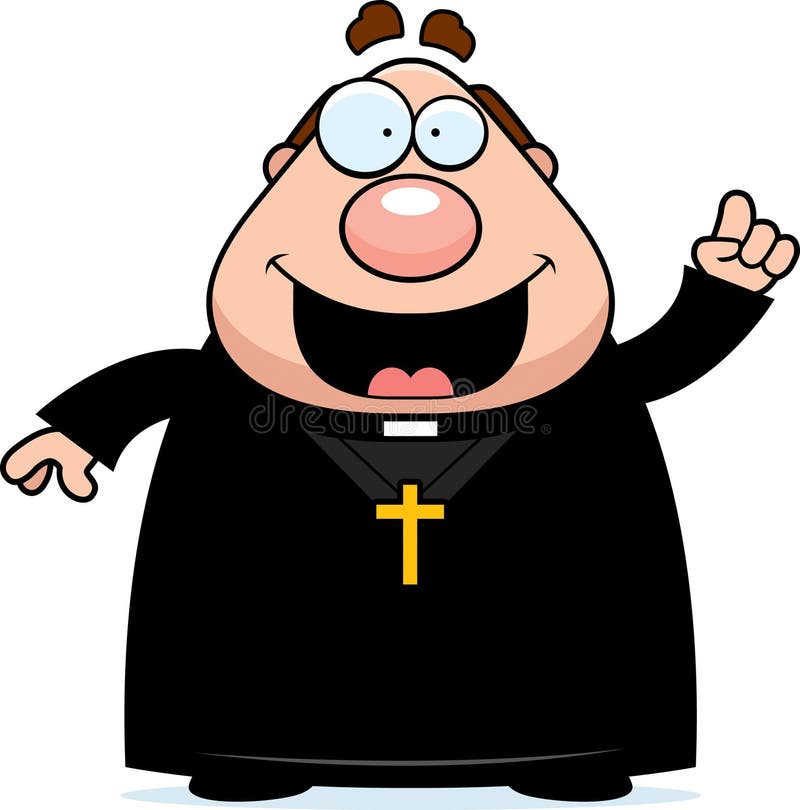 Cartoon Priest Idea stock vector. Illustration of christian - 47714799
