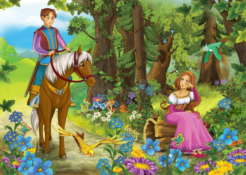 Prince Charming Riding Horse Stock Illustrations – 28 Prince Charming ...