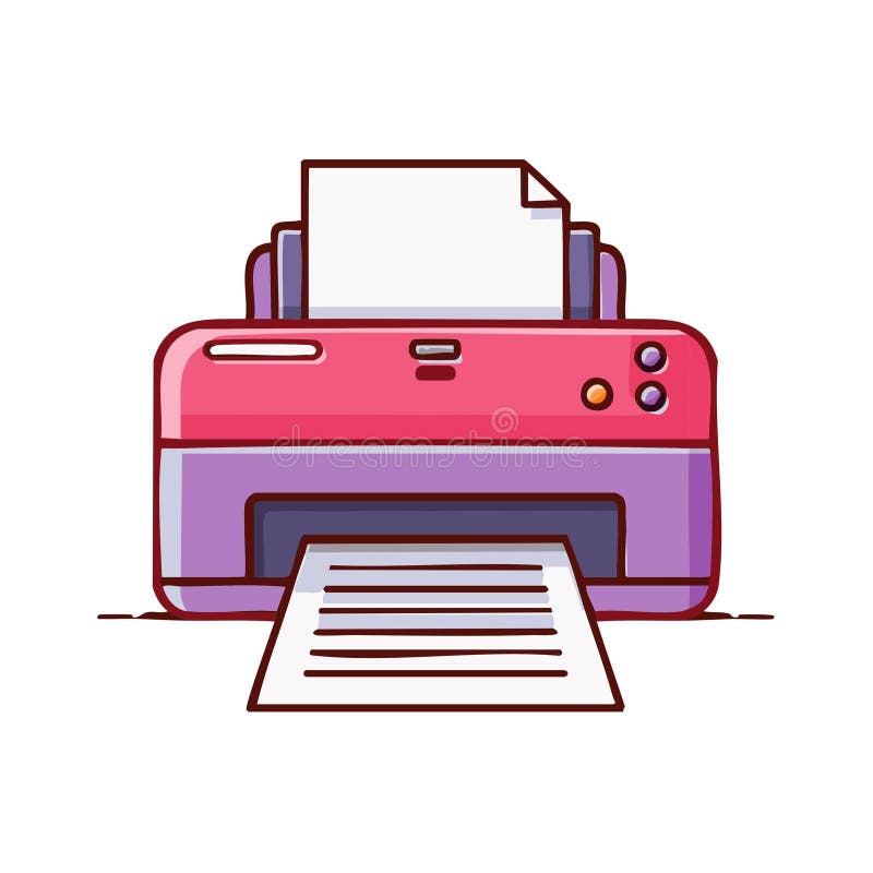 Printer Prints Paper Stock Illustrations – 346 Printer Prints Paper ...