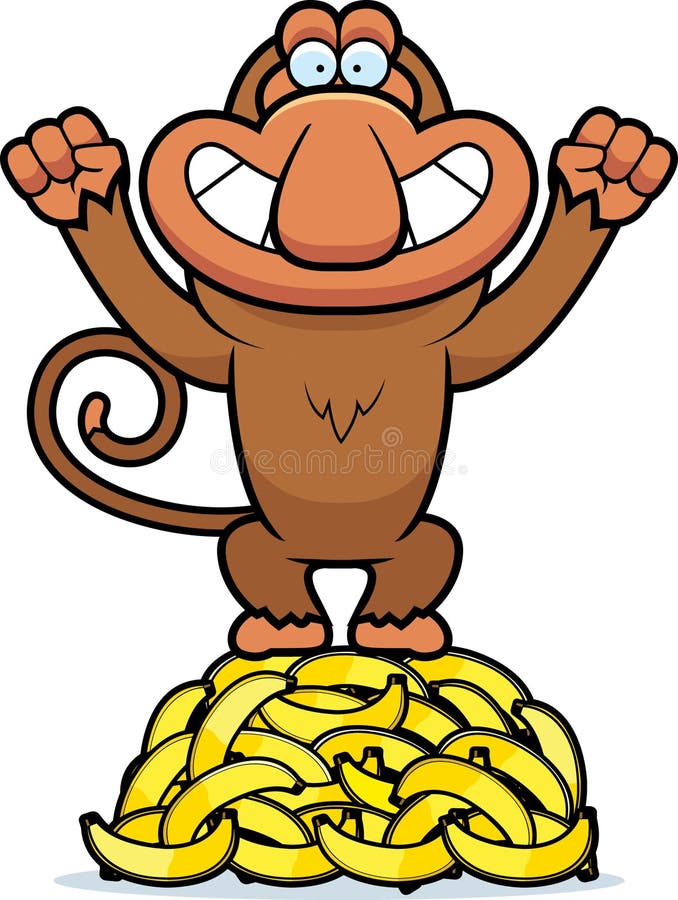 Cartoon Proboscis stock vector. Illustration of happy - 47479064