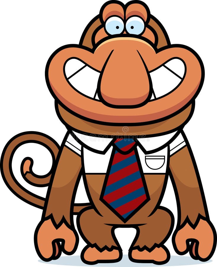 Cartoon Proboscis stock vector. Illustration of happy - 47479064