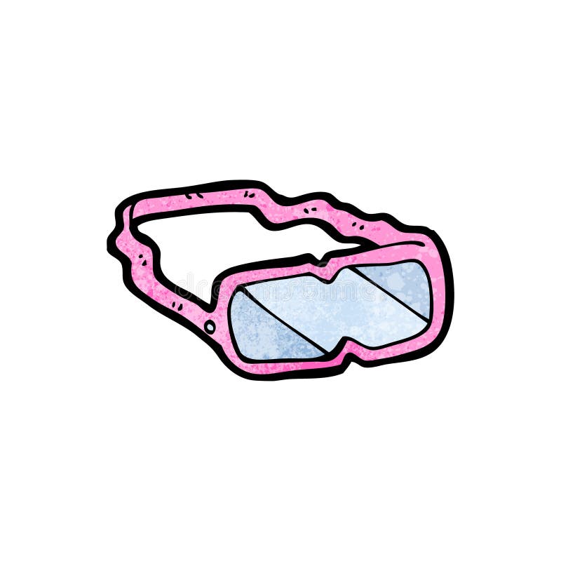 Cartoon protective goggles stock vector. Illustration of hand - 38090062