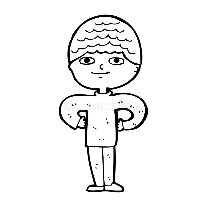 Cartoon proud man stock illustration. Illustration of crazy - 37029537