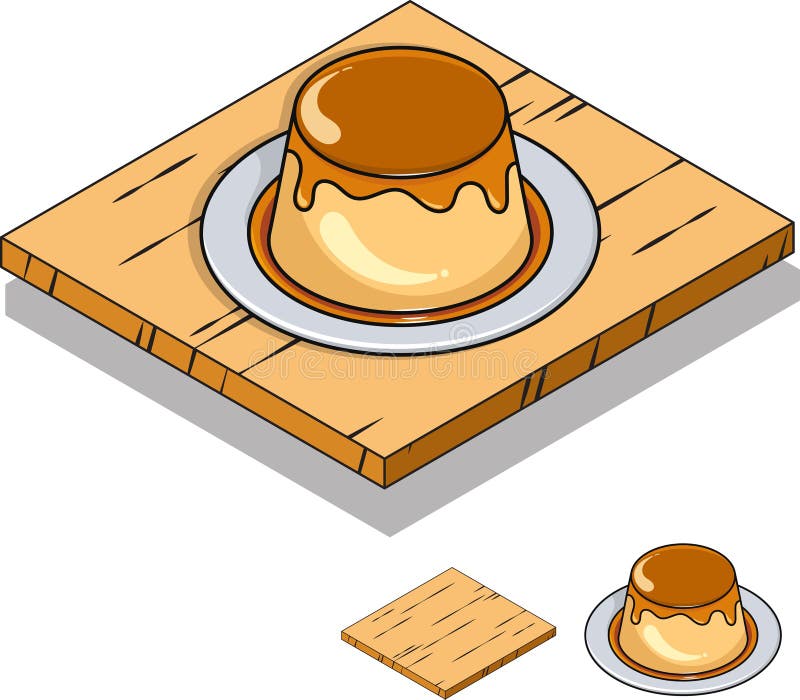 Cartoon Pudding Illustration Stock Illustration - Illustration of ...