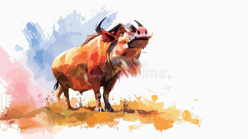 Cartoon Pumbaa Vector Illustration for Creative Projects and Designs ...