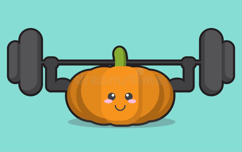 Strong Pumpkin Fighter Ready for Battle. Halloween Character Wit Stock ...