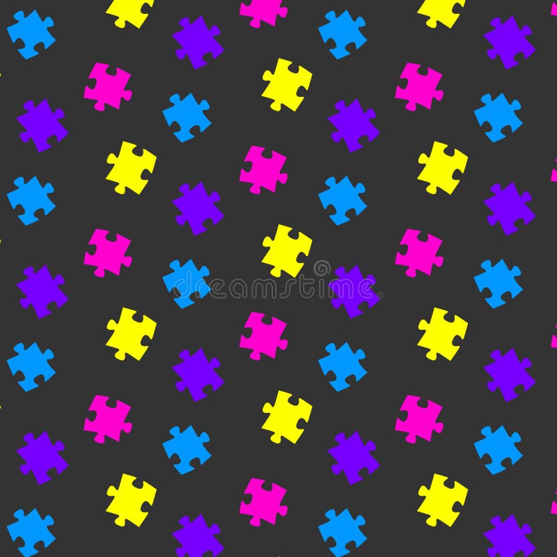 Cartoon puzzle. stock vector. Illustration of paper, element - 97608220