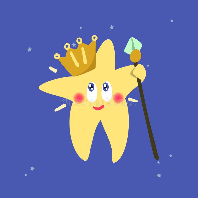 Cartoon Queen Star with Crown. Vector Illustration Stock Vector ...