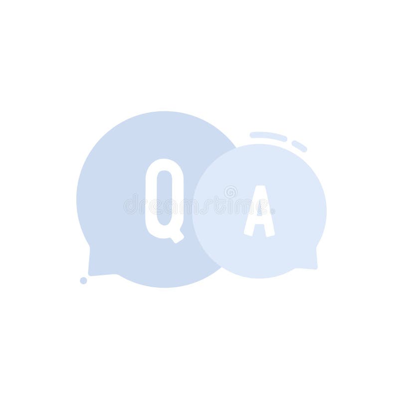 Cartoon Question and Answer Bubble Stock Vector - Illustration of ...