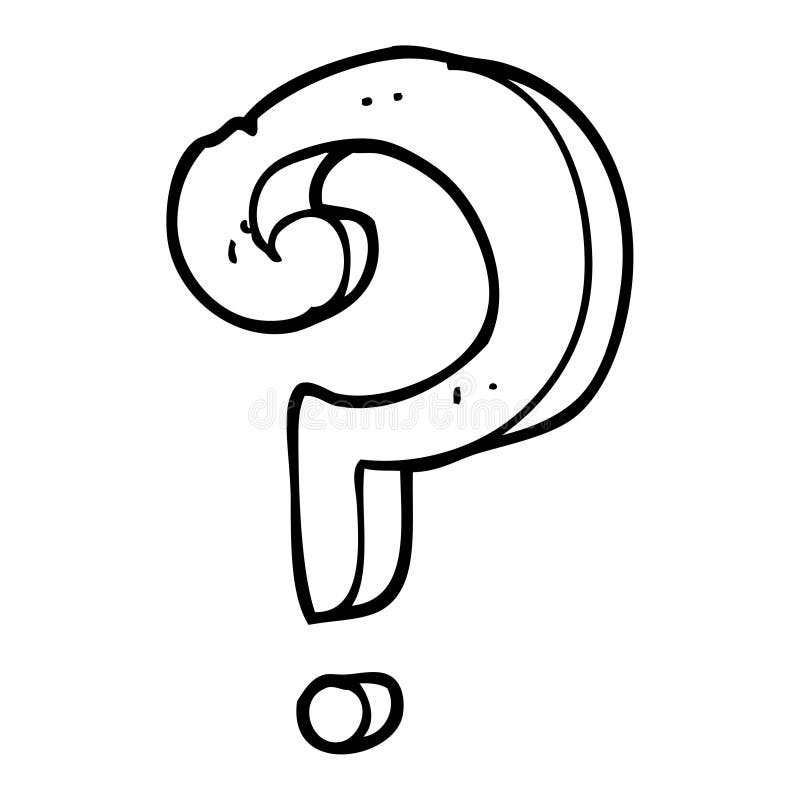 Cartoon question mark stock photo. Image of cartoon - 257715730