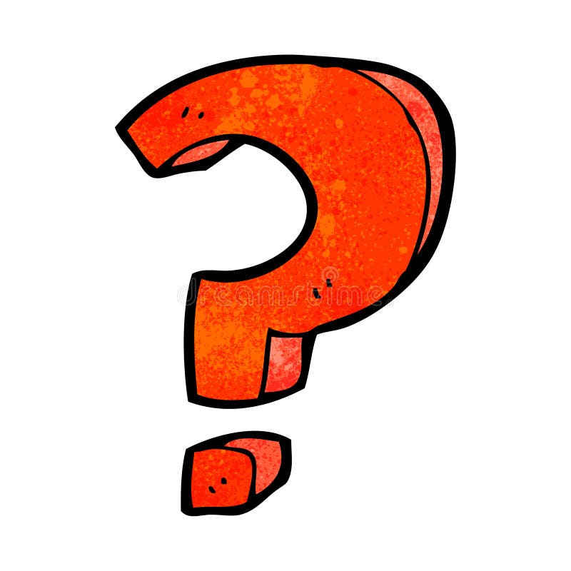 Cartoon question mark stock vector. Illustration of textured - 38044817