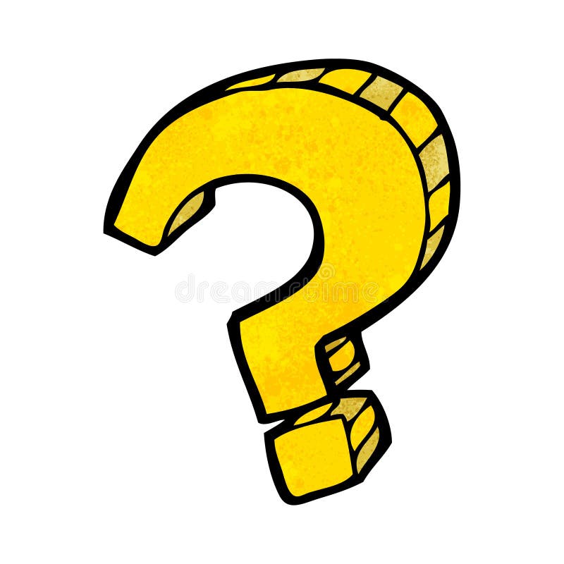Cartoon question mark stock vector. Illustration of silly - 38044827