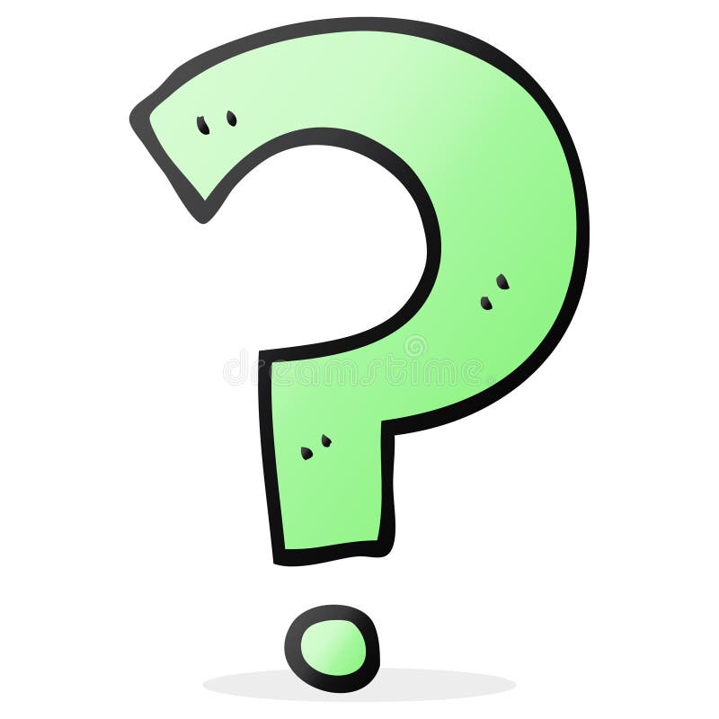 Cartoon question mark stock photo. Image of symbol, funny - 257333900
