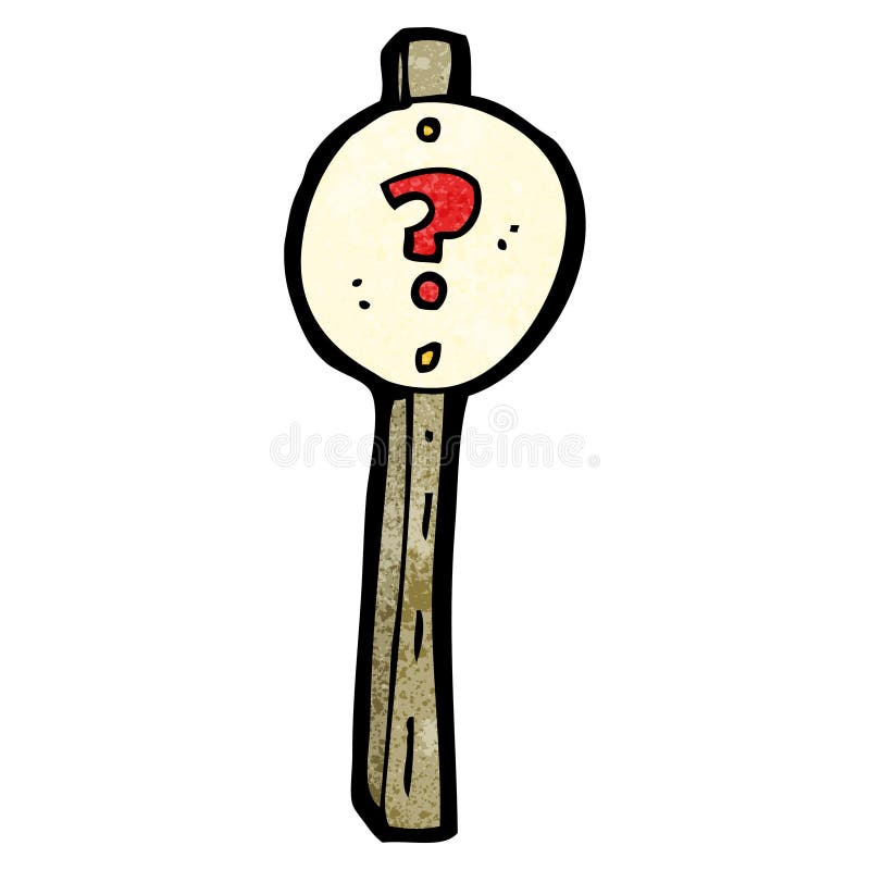 Cartoon question sign stock vector. Illustration of signpost - 38045216